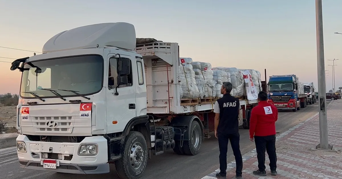 Türkiye'nin Gazze'ye insani seferberliği sürüyor... 101 bin 725 ton ...
